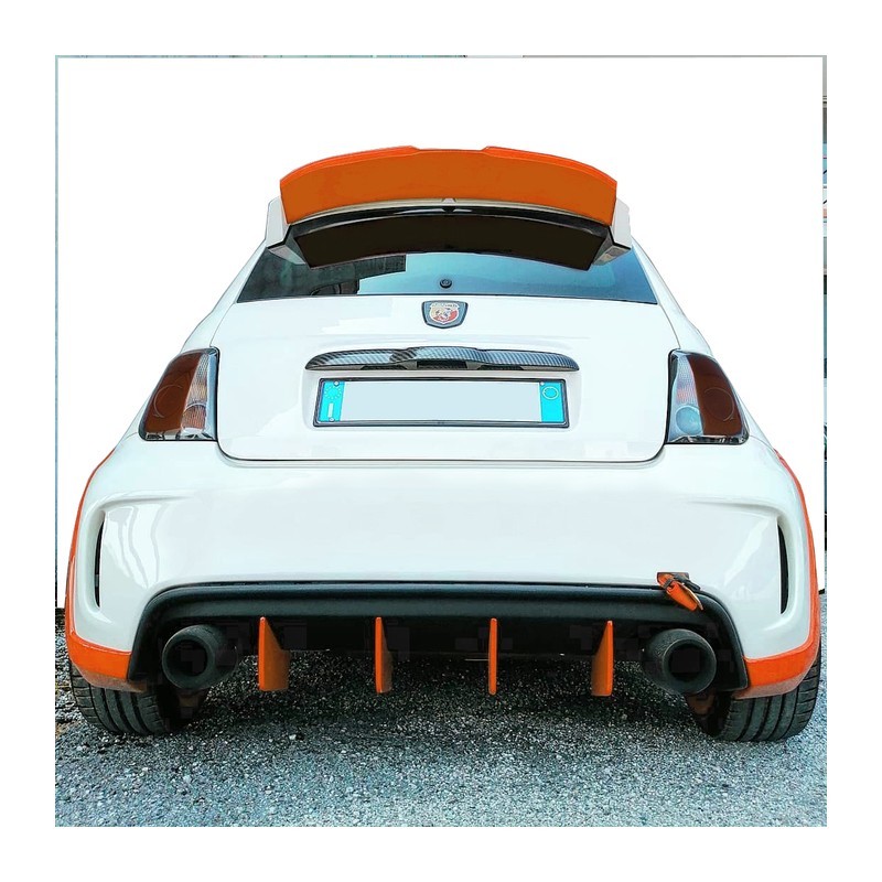 Spoiler wing 70 Th Abarth 500 595 695 - 3 variants MATERIAL Fiberglass